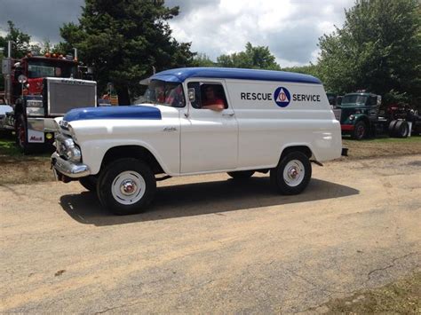 Classic White Panel Truck