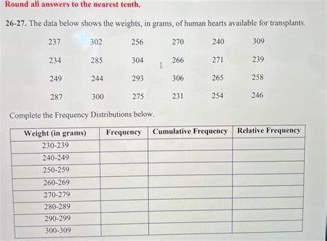 solved round all answers to the nearest tenth 26 27 the