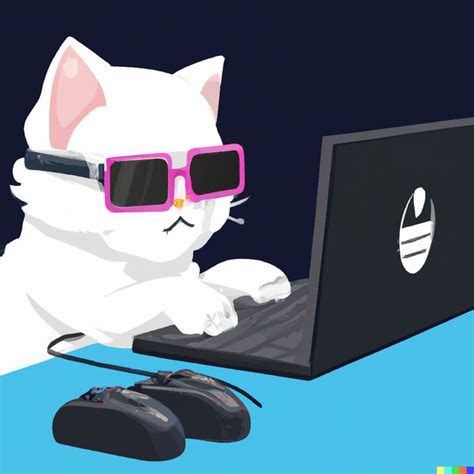 Gatito Blanco Programando Gatos Bonitos Gatos Gatito