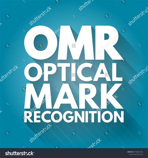 Omr Optical Mark Recognition Process Reading Stock Vector Royalty Free 1700855356 Shutterstock