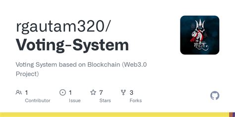 Github Rgautam320voting System Voting System Based On Blockchain