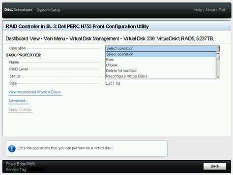 Creating A Virtual Disk And Selecting Raid Type On A Dell Poweredge Server