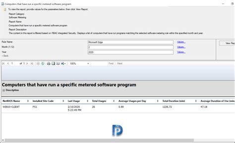 SCCM Software Metering Report Is Empty SCCM Software Metering Report Is Empty