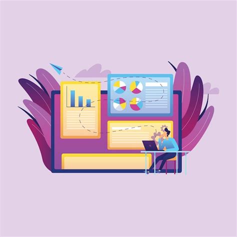 Premium Vector Seo Visualized Analysis Services And Company Illustrations