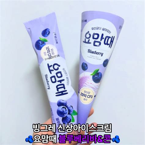 빵효진 고독한 미식가 마트 빙그레 빙그레아이스크림 빙그레신상 신상 신제품 신상아이스크림 요거트 블루베리 요거트아이스크림 Yogurt