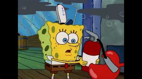 Spongebob Uses A Fire Extinguisher Meme Youtube