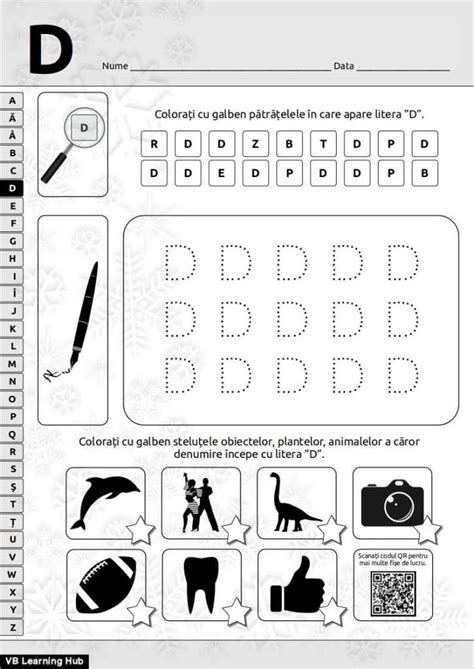 Clasa Pregătitoare Litera ”d” De Tipar Vb Learning Hub