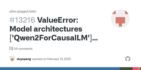 ValueError Model Architectures Qwen ForCausalLM Failed To Be Inspected Please Check The