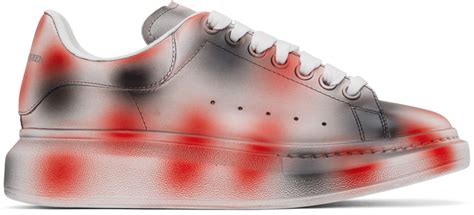 Alexander Mcqueen White And Red Oversized Sneakers Alexander Mcqueen
