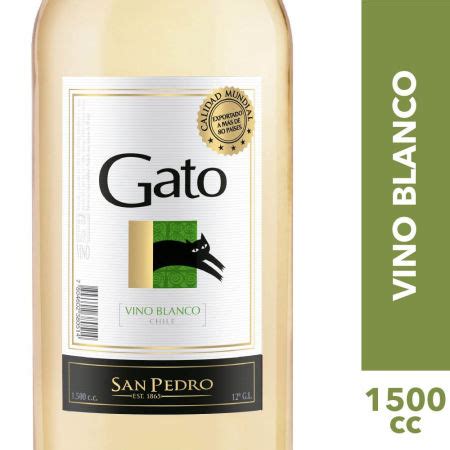 Vino Blanco 13° Botellón 1 5 L Gato Lider Cl