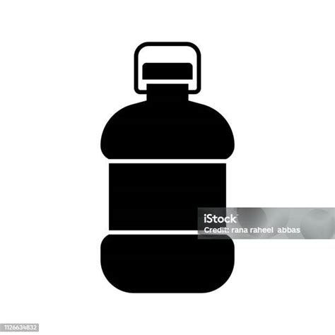 플라스틱 병 벡터 일러스트 레이 션 견고한 스타일 아이콘 리터에 대한 스톡 벡터 아트 및 기타 이미지 리터 마시기 마실