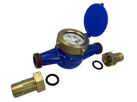 WATER METER 3/4 INCH PN16 WITH BRASS FITTING