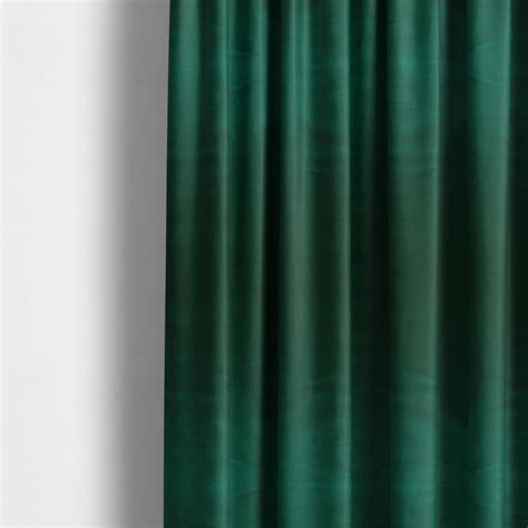 Florentine Soft Shine Textured Emerald Green Colour Chenille Velvet