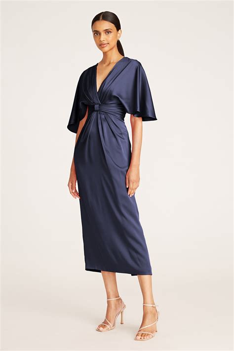Lucia Kimono Midi Dress Theia