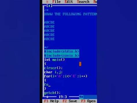 Pattern Program in C Programming - YouTube