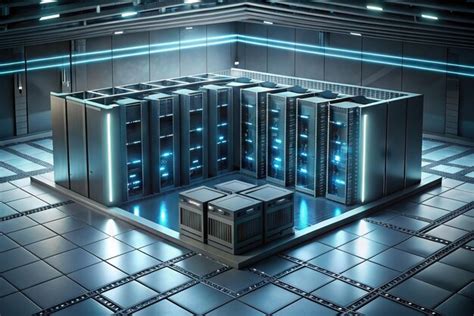 Premium Photo Modern Data Center And Network Infrastructure Solutions