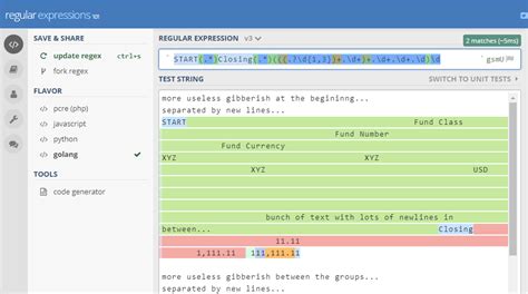 Regex To Extract Between Start And End Strings And Match The Entire
