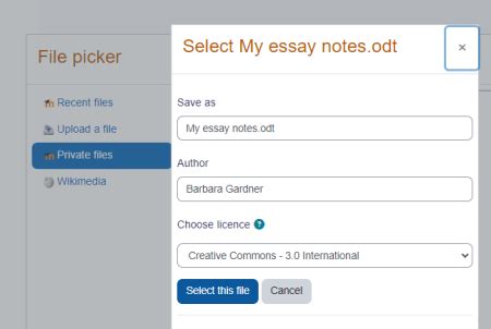 Working With Files MoodleDocs