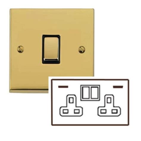 2 Gang 13a Socket With Usb A C Sockets Low Profile Polished
