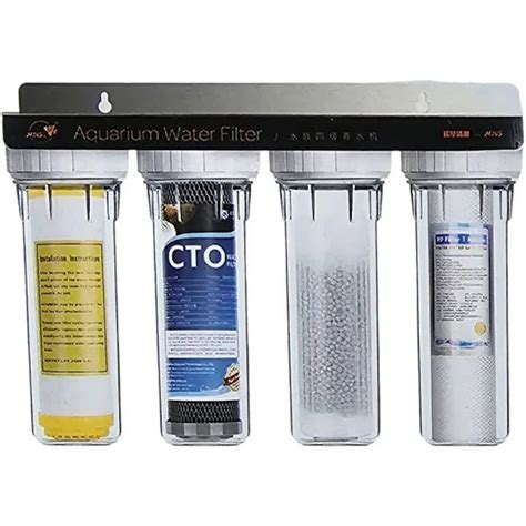 Aquarium Water Filter 4stages Unit For Dechlorination And Softened Water