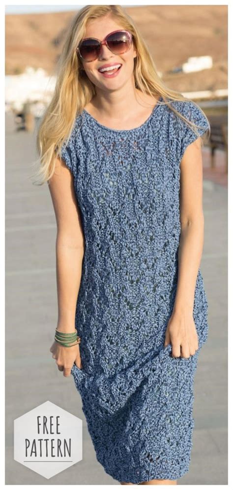 Straight Blue Dress Free Pattern