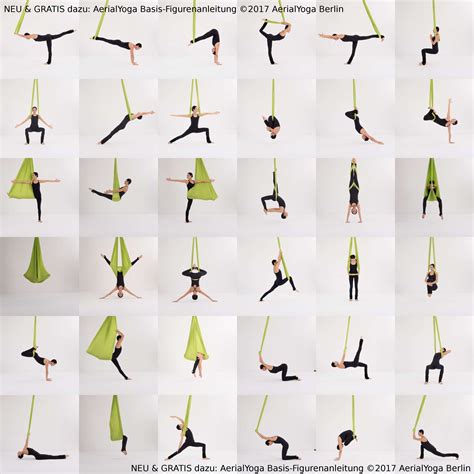 Aerial Yoga Poses Figuren Asanas Basis Uebungen
