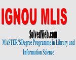 IGNOU MLIS Solved Assignments PDF SolvedWeb Library Solutions