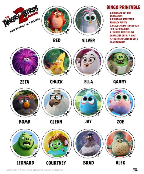 Angry Birds Characters Names