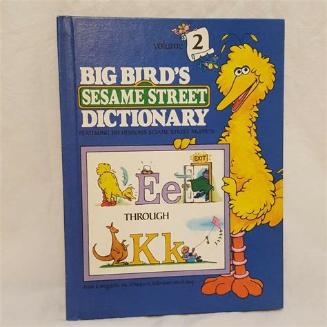 Big Birds Sesame Street Dictionary Etsy
