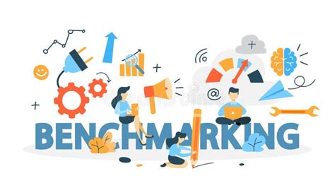 Benchmarking Logo Benchmark Red Rubber Stamp Vector Design Premium
