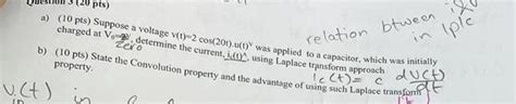 Solved Consider A Linear Circuit Whose Transfer Function Is Chegg