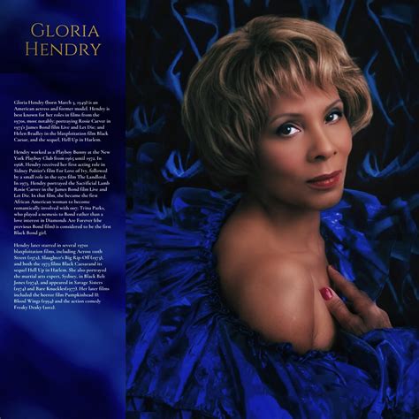 Gloria Hendry Cesar Negro First Black Bond Girl Gloria Hendry Seen 50
