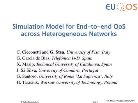 ppt simulation model for end to end qos across heterogeneous networks