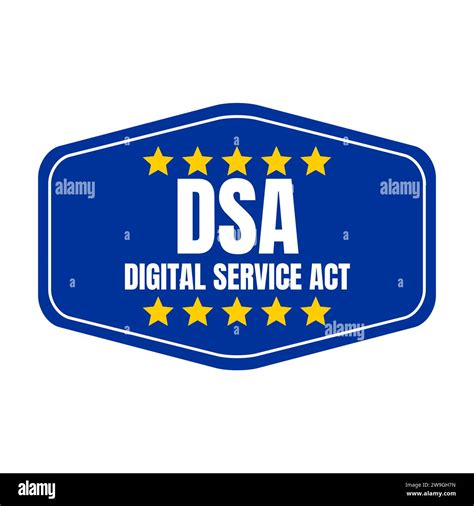 DSA Digital Services Act Symbol Icon Stock Photo Alamy