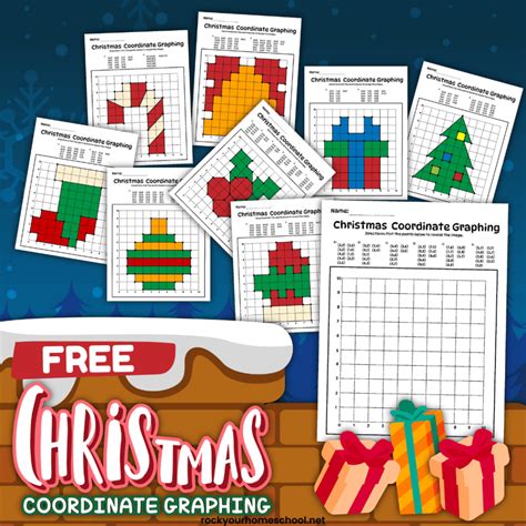 Christmas Coordinate Graphing Worksheets Free Art Math Fun