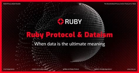 Ruby Protocol и датаизм Концепция Ruby Protocol начинается с By