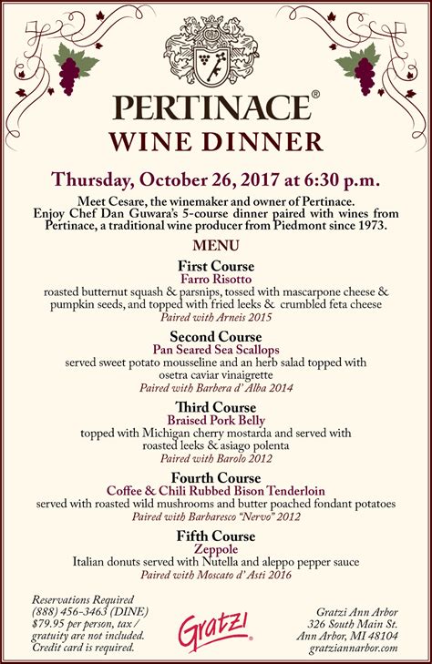 Course Menu Template