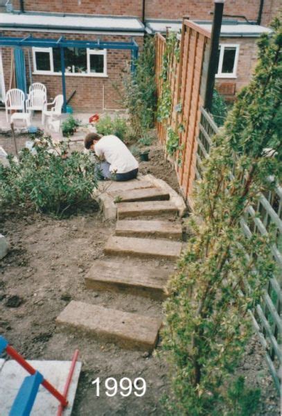 Tropical Hardwood Railway Sleeper Steps