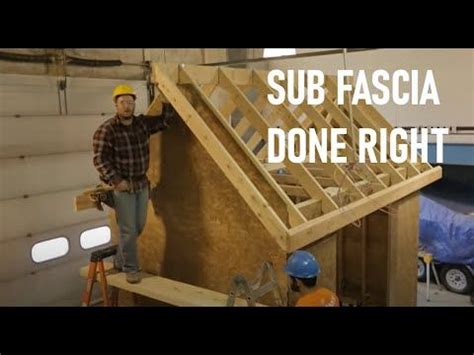 How To Install Sub Fascia Roof Framing Part 7 Roof Installation