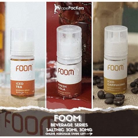 Jual Foom Salt Beverage Series 30mgiced Tea Fresh Cola Iced