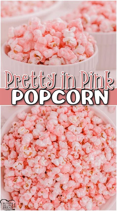 Old Fashioned Pink Popcorn Birthday Party Snacks Popcorn Recipes