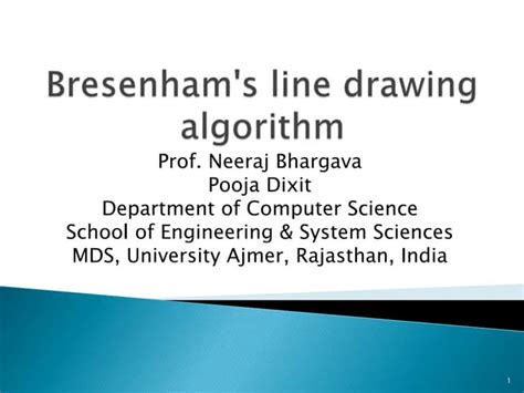 Line Drawing Algorithms Computer Graphics Notes Pptx