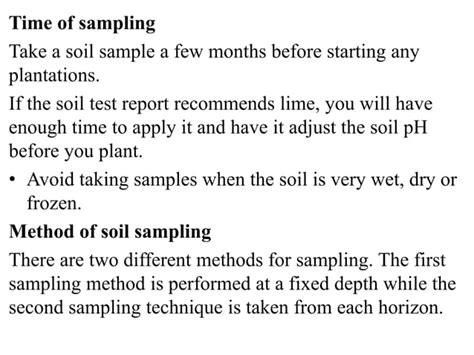 Sample Soil And Analyze Results Pptx PPTX Agriculture Industries
