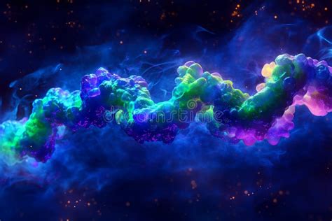 Molecular Structure Of An Enzyme Showcasing Vibrant Colors And Complex