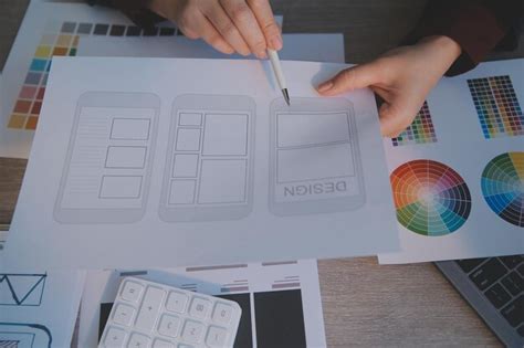 premium photo ux ui design process for modish mobile application and