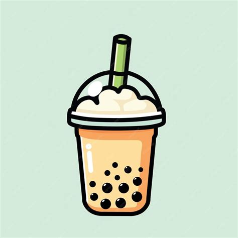Premium Vector Illustration Vector Graphic Cartoon Of A Boba Drink