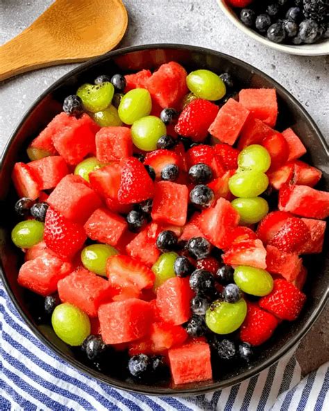 Watermelon Fruit Salad The Best 3 Step Summer Recipe