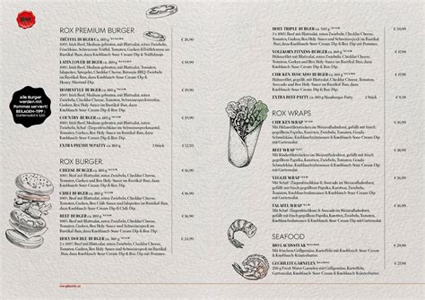 Speisekarte Von Rox Pub And Bar Graz