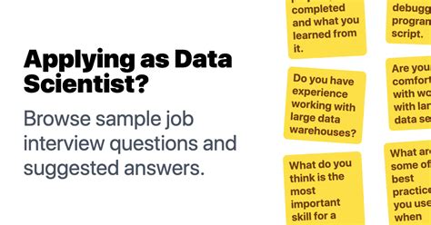 data scientist interview questions