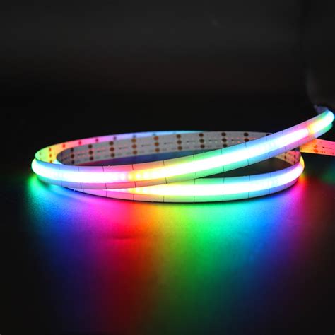 Cob灯带幻彩跑马灯条可编程 Cob灯带 Cob灯条厂家 Rgb幻彩灯带 单双彩色cob灯带 瀚辰智能